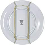 Gold 10 to 14-inch Expandable Plate Display Hanger for Home