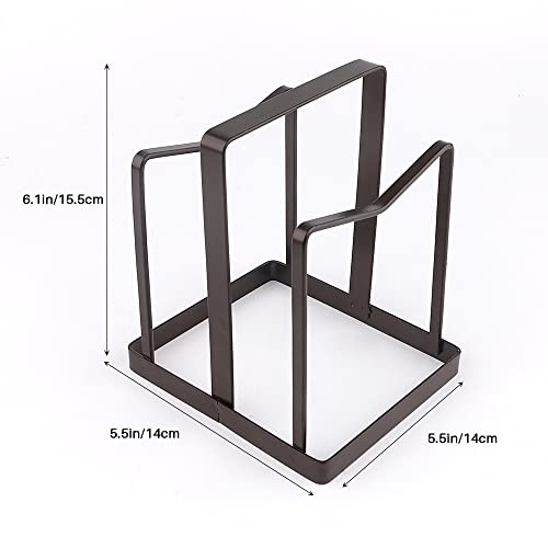 Geilihome Pot Rack Pan Lid Organizer Pot Pan Lid Rack,Cabinet & Countertop Cutting Board Baking Pan Holder for Cabinet Kitchen Cookware Organizer