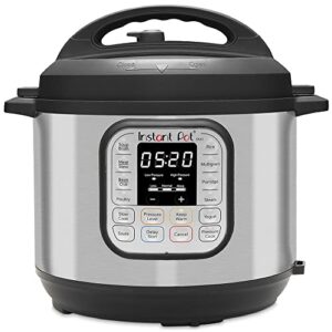 instant pot duo 7-in-1 electric pressure cooker, slow cooker, rice cooker, steamer, sauté, yogurt maker, warmer & sterilizer, includes app with over 800 recipes, stainless steel, 6 quart