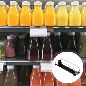 Scicalife Plastic Pusher Tray Rack Sliding Organizer Pull Out Cabinet Shelf Slide Out Kitchen Cabinet Storage Shelves for Drink Spice