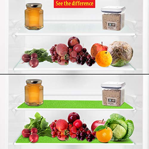 Dualplex® Fruit & Veggie Life Extender Liner for Fridge Refrigerator Drawers, 6 x 16.5 Inches (6 Pack) – Extends The Life of Your Produce & Prevents Spoilage