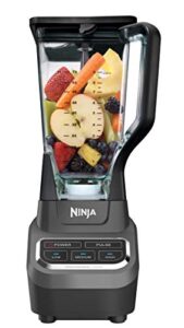 ninja bl610 professional 72 oz countertop blender with 1000-watt base and total crushing technology for smoothies, ice and frozen fruit, black, 9.5 in l x 7.5 in w x 17 in h