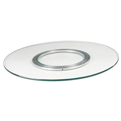 MILAN Glass Lazy Susan, 24", Clear