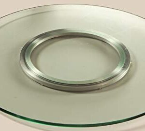 MILAN Glass Lazy Susan, 24", Clear