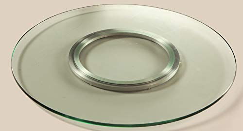 MILAN Glass Lazy Susan, 24", Clear