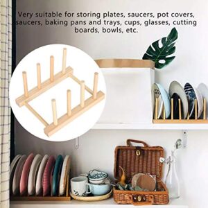 3 Set Kitchen Bowl Dish Draining Rack, Wooden Drain Dish Rack, Dinner Plate Storage Rack, Plates rack/Pans/Cups Dish rack, Kitchen Utensils