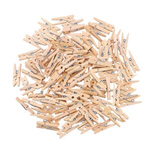 decora sturdy 1 inch mini wooden craft clothespins 100pcs