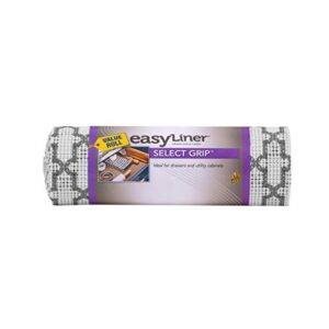 Duck Non-Adhesive Shelf Liner Select Grip EasyLiner, 12-Inch x 20 Feet, Grey Geo