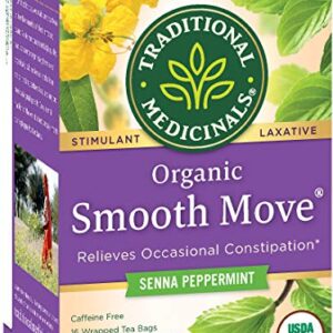 Traditional Medicinals Organic Smooth Move Peppermint Tea, 16 ct