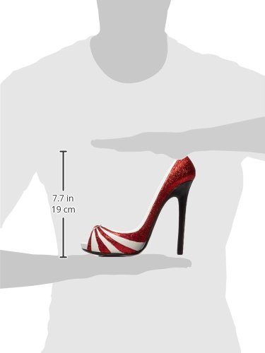 Hilarious Home High Heel Wine Bottle Holder - Four Attractive Style Variations Available (Striped)