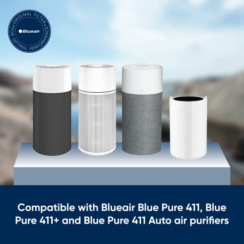 BLUEAIR Blue Pure 411 Auto, 411, 411+ Genuine Replacement Filter, Particle and Activated Carbon, fits Blue Pure 411 Auto, 411 and 411+ Air Purifiers