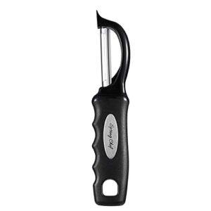 spring chef premium swivel vegetable peeler, black