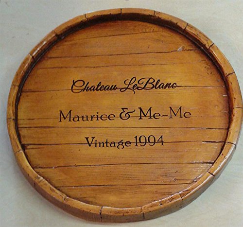 Lazy Susan Wine Barrel Personalized