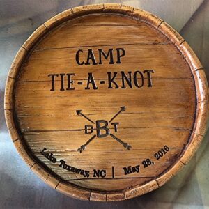 Lazy Susan Wine Barrel Personalized