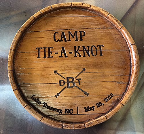 Lazy Susan Wine Barrel Personalized