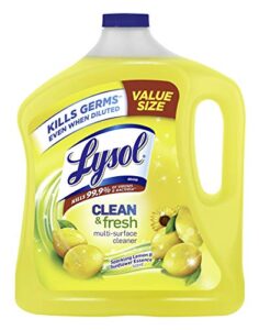 lysol clean fresh multisurface cleaner sunflower, (pack of 1), lemon, 90 fl oz