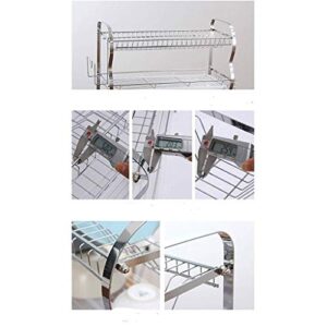 SDGH Dish Rack - Three-Tier Kitchen Cutlery Dish Drain Storage Rack 54.00 * 26.4 * 48.3 Cm