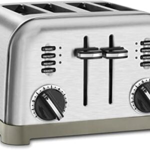 Cuisinart CPT-180P1 Metal Classic 4-Slice Toaster, Brushed Stainless