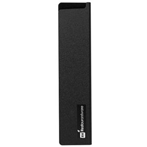 Restaurantware Sensei 8.5 x 2 Inch Knife Sleeve, 1 BPA-Free Knife Protector - Fits Santoku and Chef's Knife, Felt Lining, Black Plastic Knife Blade Guard, Durable, Cut-Proof