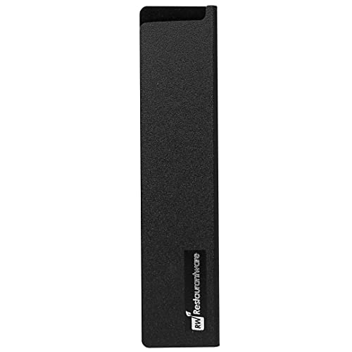 Restaurantware Sensei 8.5 x 2 Inch Knife Sleeve, 1 BPA-Free Knife Protector - Fits Santoku and Chef's Knife, Felt Lining, Black Plastic Knife Blade Guard, Durable, Cut-Proof