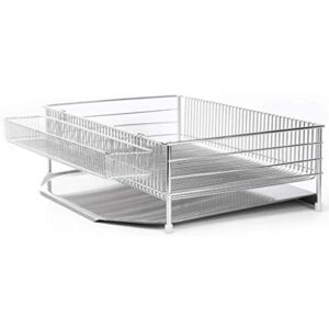 sdgh stainless steel dish rack – hanging shelf kitchen drain rack storage filter shelf