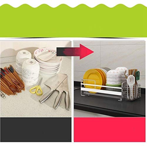 SDGH Stainless Steel Kitchen Rack - Single Layer Dish Rack Placeware Storage Rack Drain Rack