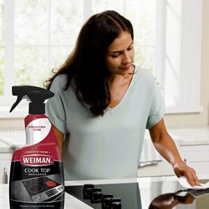 Weiman Cooktop Cleaner for Daily Use (2 Pack) Streak Free, Residue Free, Non-Abrasive Formula - 22 Ounce