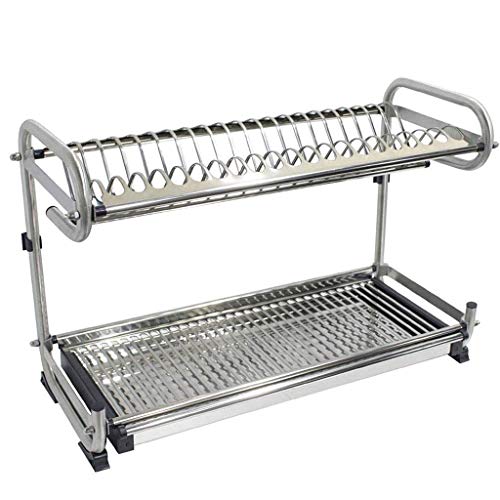 SDGH Steel Kitchen Dish Rack - Drain Kitchen Rack Wall Hanging Wall Hanging Dishware Storage Rack