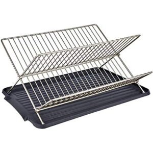 sdgh folding dish rack – holder drain rack storage rack drying tableware shelf