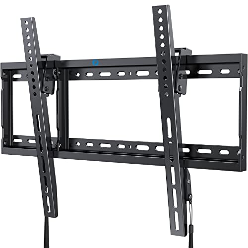 Tilt TV Wall Mount Bracket Low Profile for Most 37-75 Inch LED LCD OLED Plasma Flat Curved Screen TVs, Large Tilting Mount Fits 16-24 Inch Wood Studs Max VESA 600x400mm Holds up to 132lbs by Pipishell