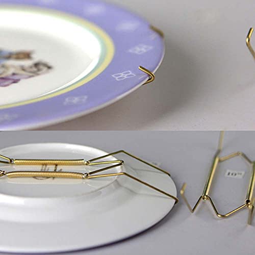 Invisible Plate Hangers, Wall Plate Hangers Stainless Steel Wire Plate Hangers Holders, Compatible 5.9 to 15.7 Inch Decorative Plates and Art(10 inch)