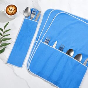 8 Pieces Silver Storage Bags Cheese Butter Spreader Knives Storage Bags Charcuterie Accessories Bags Anti Tarnish Silver Protector Bags Silverware Flatware Storage Organizer for Kitchen Utensils