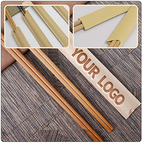 Cabilock 500Pcs Disposable Chopsticks Bags Paper Cutlery Holder for Kitchen Restaurant Spoon Chopsticks Flatware Holder Sleeve