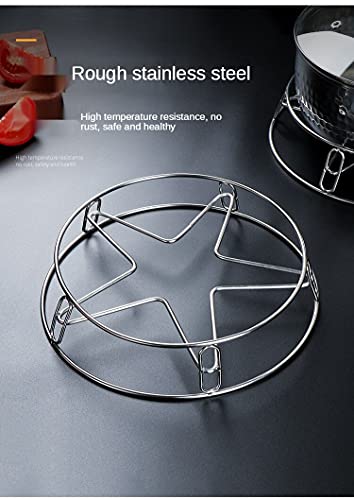 Multifunctional Kitchen Supplies, Household Heat Insulation Pad, Pot Holder, Stainless Steel Pot Rack, Countertop Rack, Steam Rack (Double layer)