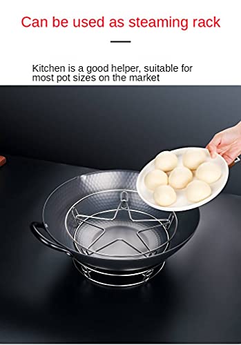 Multifunctional Kitchen Supplies, Household Heat Insulation Pad, Pot Holder, Stainless Steel Pot Rack, Countertop Rack, Steam Rack (Double layer)