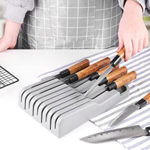 SOMIER Expandable Cutlery Tray Kitchen Drawer Organizer and In-Drawer Knife Holder