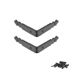 2 pack 3.5 inch metal corner protector – black – furniture corner hardware corner bracket metal embellishments for wood decorative metal trim the sinaloa series by borderland rustic hardware