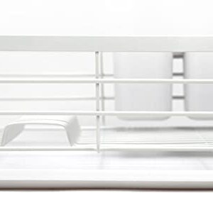 Dish Drying Rack, Space-Saving Kitchen Dish Rack, Rustproof Dish Racks for Kitchen Counter with Cutlery Holder, Drying Rack for Dishes, Knives, Spoons, and Forks