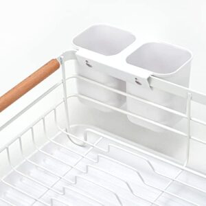 Dish Drying Rack, Space-Saving Kitchen Dish Rack, Rustproof Dish Racks for Kitchen Counter with Cutlery Holder, Drying Rack for Dishes, Knives, Spoons, and Forks