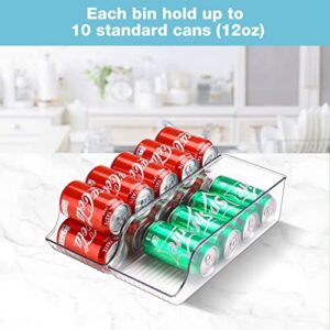 Puricon Can Drink Dispenser Organizer Bundle with Clear Kitchen Organizer