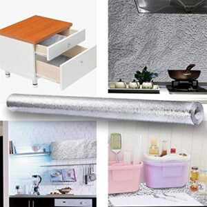 self-adhesive paper heat wallpaper aluminum premium kitchen foil backsplash wall kitchen，dining & bar wooden scrub brush (c, one size)