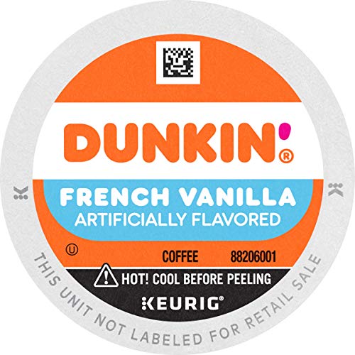 Dunkin' French Vanilla Flavored Coffee, 60 Keurig K-Cup Pods