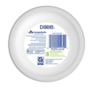 Dixie Paper Bowls, 10oz, Dessert or Light Lunch Size Printed Disposable Bowl, 36 Count (Pack of 8)