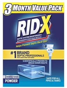 rid-x septic treatment, 3 month supply of powder, 29.4 oz