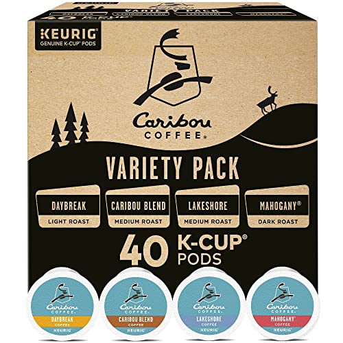 Keurig Caribou Coffee Favorites Variety Pack, Single-Serve Coffee K-Cup Pods Sampler, 40 Count