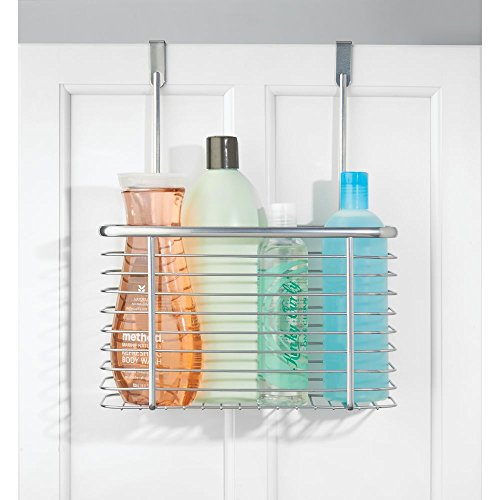 iDesign Axis Steel Over-the-Cabinet Storage Basket - 6.2" x 11" x 13.8", Silver