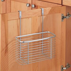 iDesign Axis Steel Over-the-Cabinet Storage Basket - 6.2" x 11" x 13.8", Silver