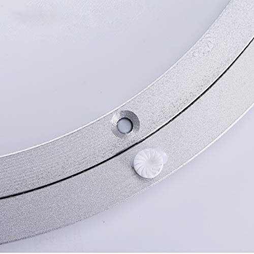 NUZAMAS 300mm(12inch) Heavy Duty Aluminium Alloy Rotary Table Bearings Turntable Round Dining Table Smooth Swivel Plate for Tabletop Serving Trade Show Displays