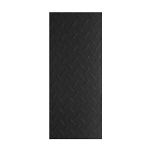 Resilia Premium Under The Sink Mat- Large Universal Size, Cut to Fit Cabinets, Shelf & Drawer Liners, Thick Plastic Diamond Plate Surface, 24 x 48 inches, Black