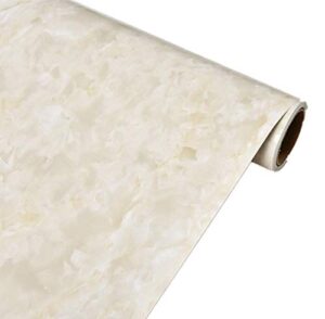 emoyi beige granite look marble effect wallpaper film vinyl wall stickers peel-stick murals counter top 15.6”x79”